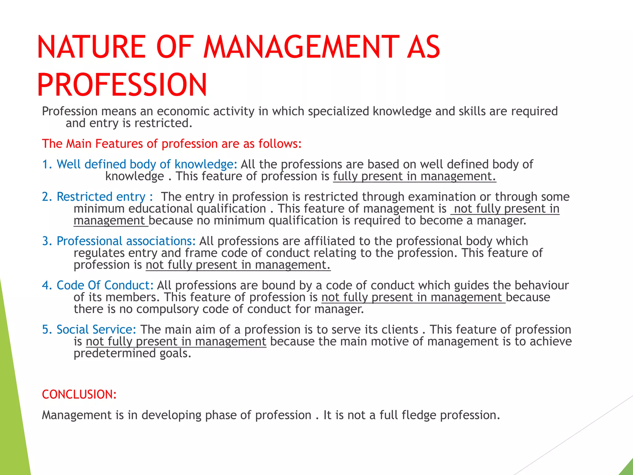 Nature and significance of management | PPTX