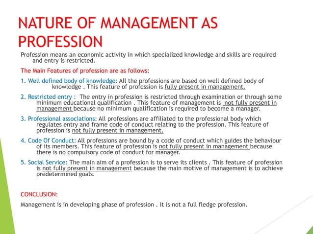 Nature and significance of management | PPTX | Resume Writing and ...