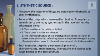 Nature and Sources of Drugs | PPTX