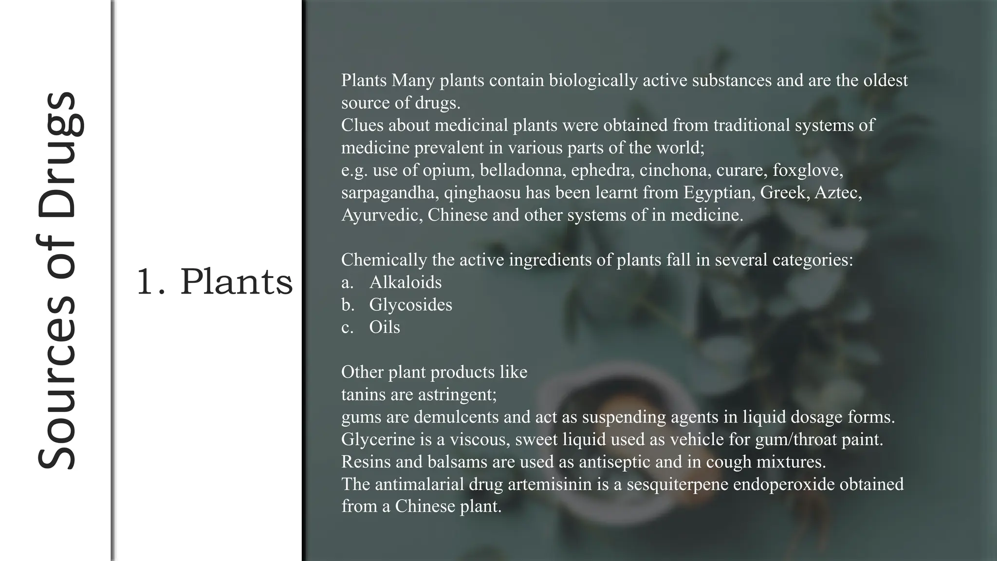 Exploring the Nature and Sources of Drugs: A Comprehensive Overview | PPTX