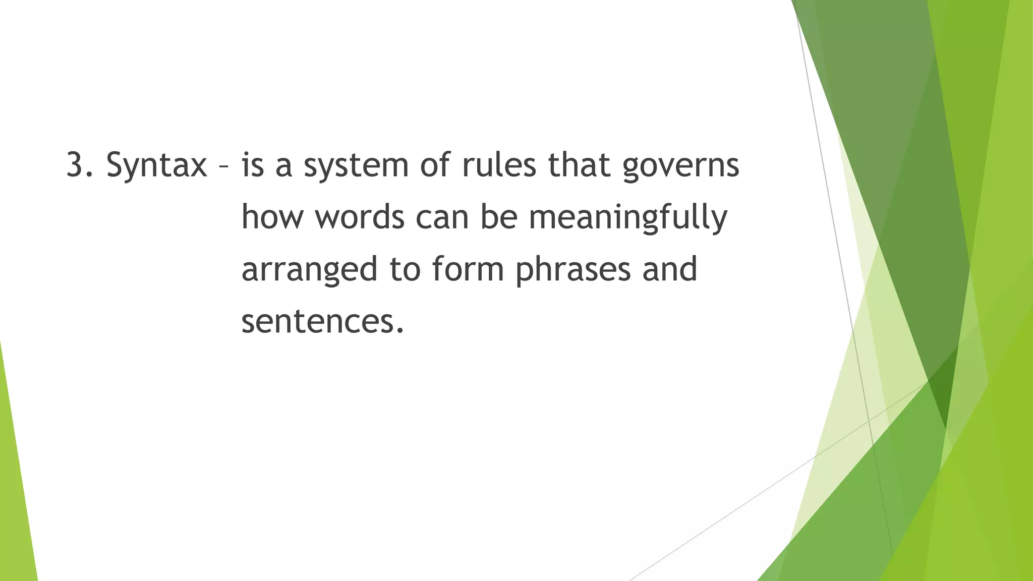 Nature and structure of language | PPTX