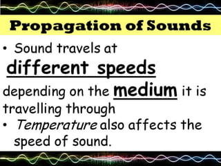 Nature and transmission of sound waves | PPTX