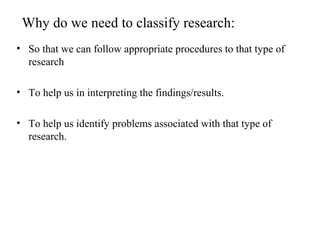 Nature and types of research | PPT