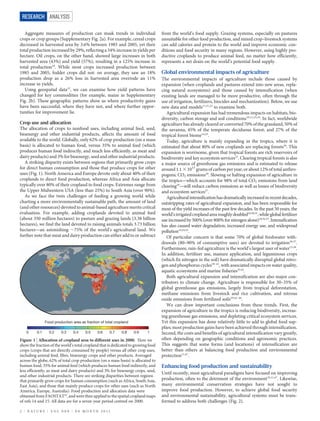 Solutions for a Cultivated Planet - Nature Article - Jonathan Foley | PDF