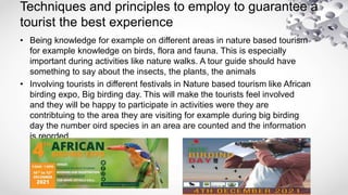Nature based tourism presentation work | PPT