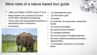 Nature based tourism presentation work | PPTX
