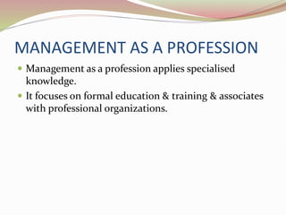 Nature & characteristics of Management.pptx