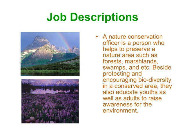 Nature conservation officer | PPT