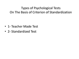 Nature &Definition of Pschological testing.pptx