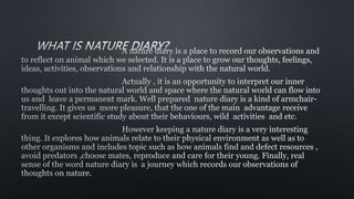 Nature diary | PPTX