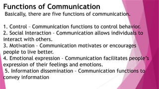 Nature, Function and Process of Communication.pptx