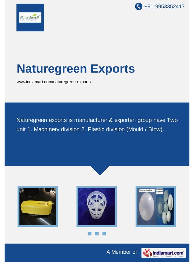 Naturegreen Exports, Rajkot, Industrial Plastic Components | PDF