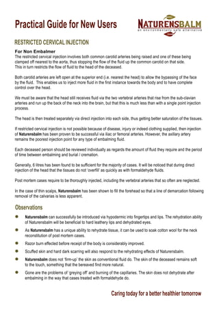 Information on Naturensbalm | A safer alternative to formaldehyde | PDF