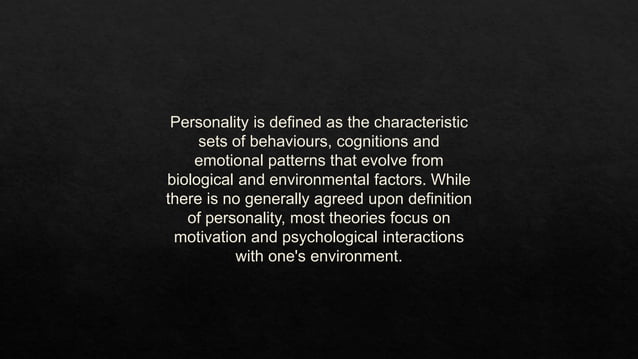 Nature & Nurture Part 1 personality | PPT