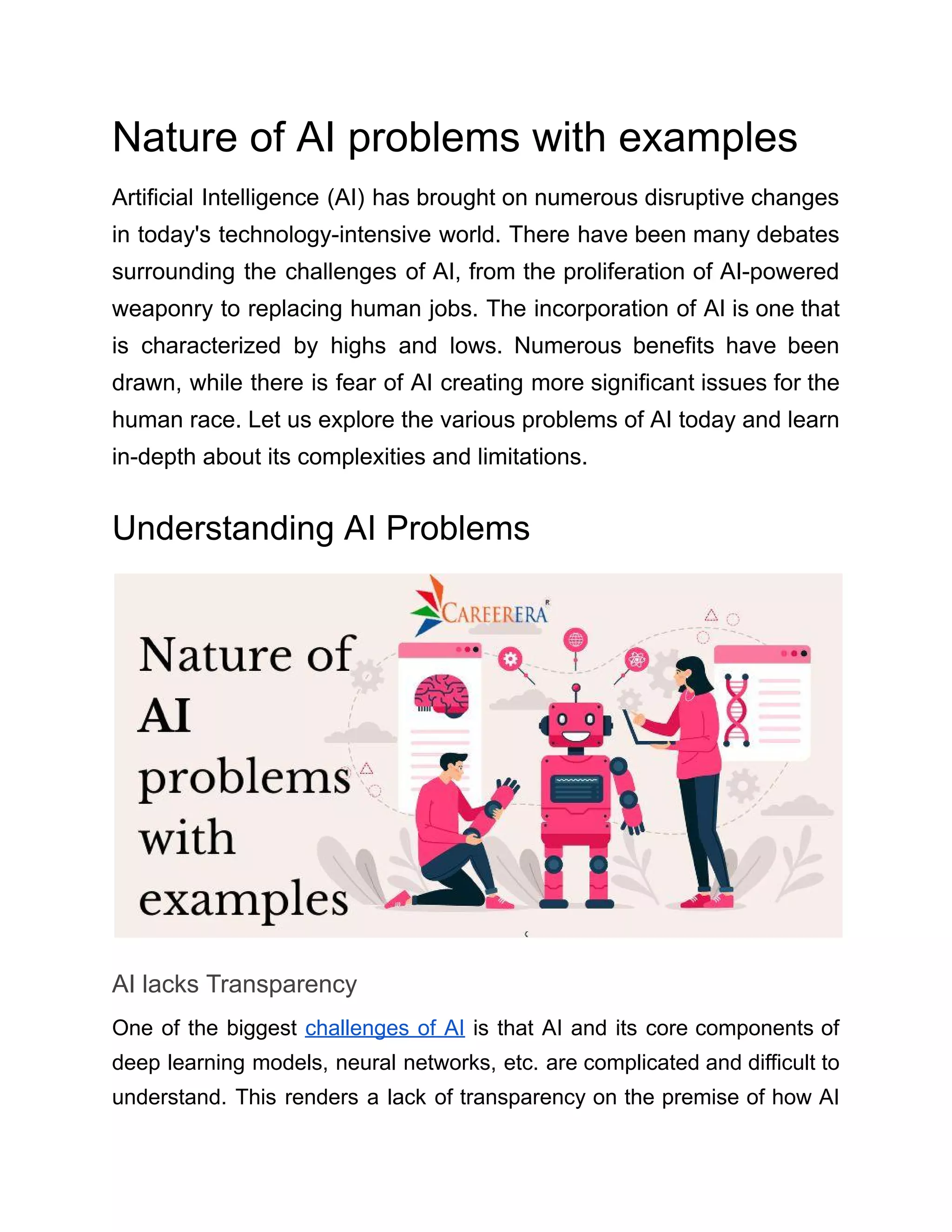 Challenges of Artificial intelligence | PDF