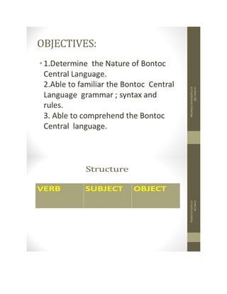 Nature of bontoc central language: Introduction.pdf