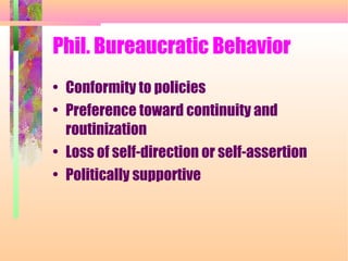 Nature of bureaucracy | PPT
