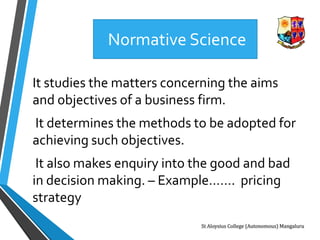 Nature of business economics | PPTX