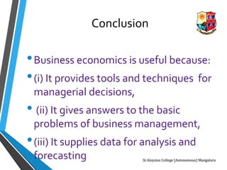 Nature of business economics | PPTX