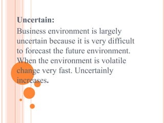 NATURE OF BUSINESS ENVIRONMENT | PPTX