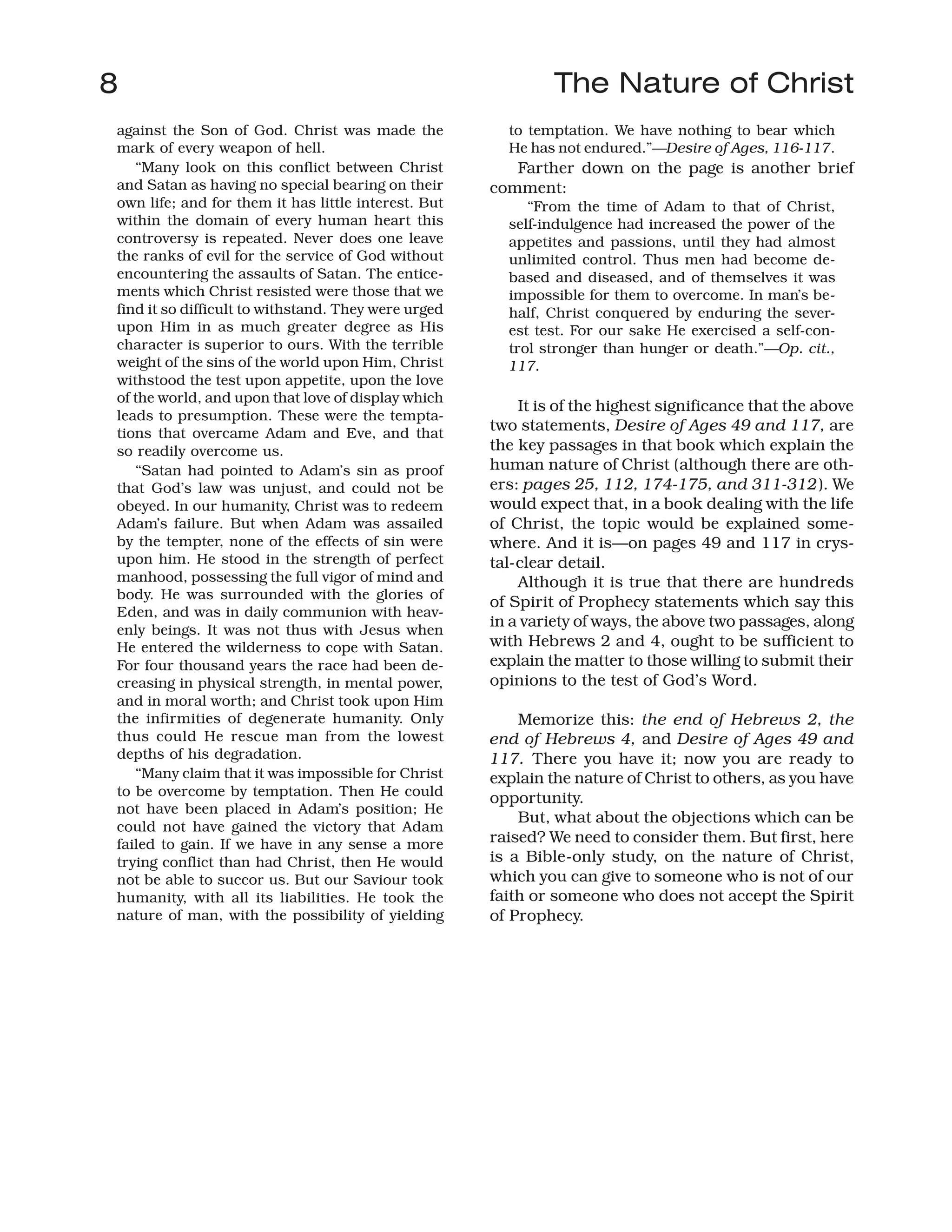 Nature of Christ - Vance Farrell | PDF