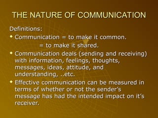 nature_of_communication_skills.ppt oralb | PPT
