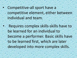 Nature of different sports | PPTX