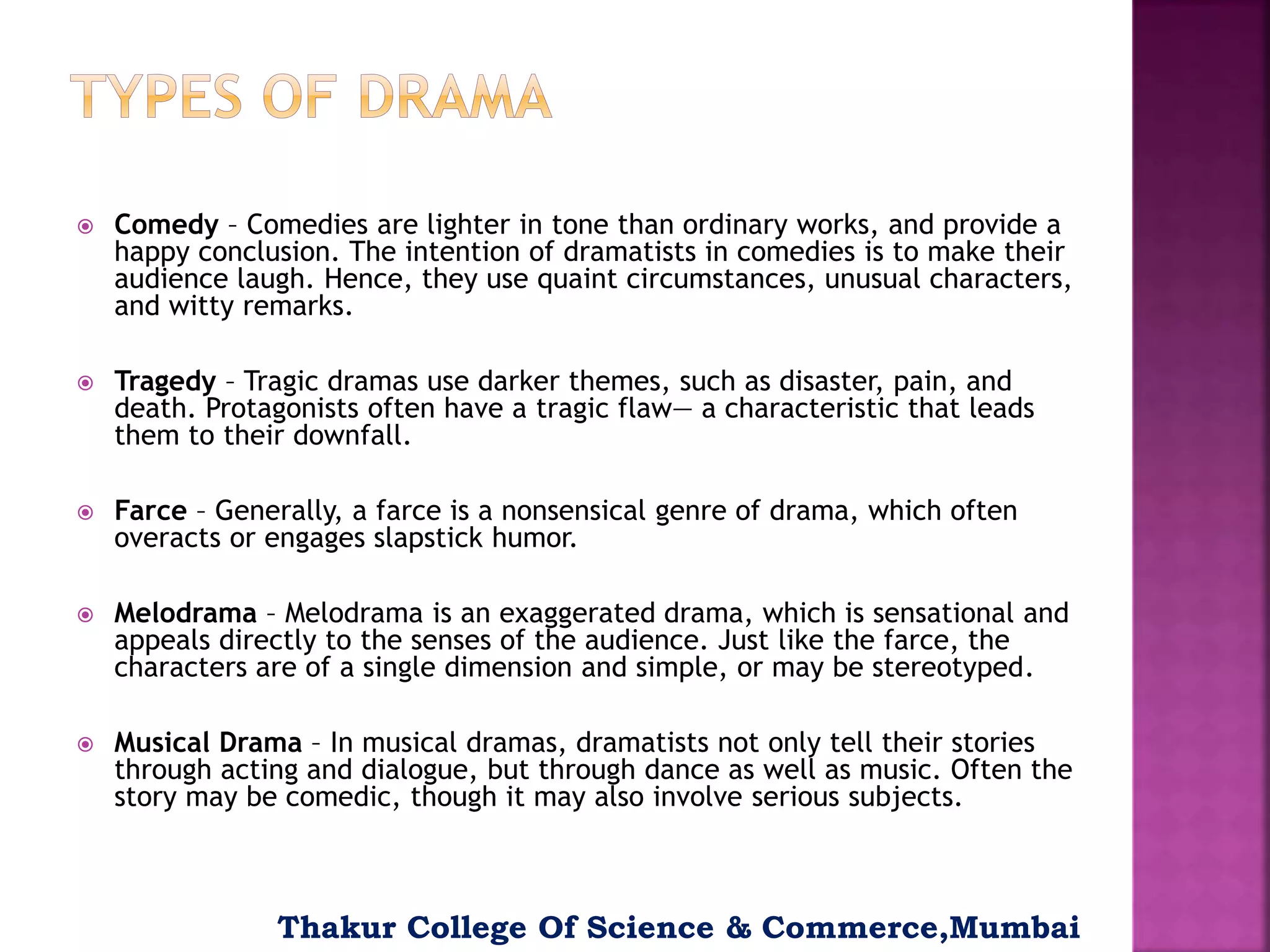 Nature of drama | PPTX