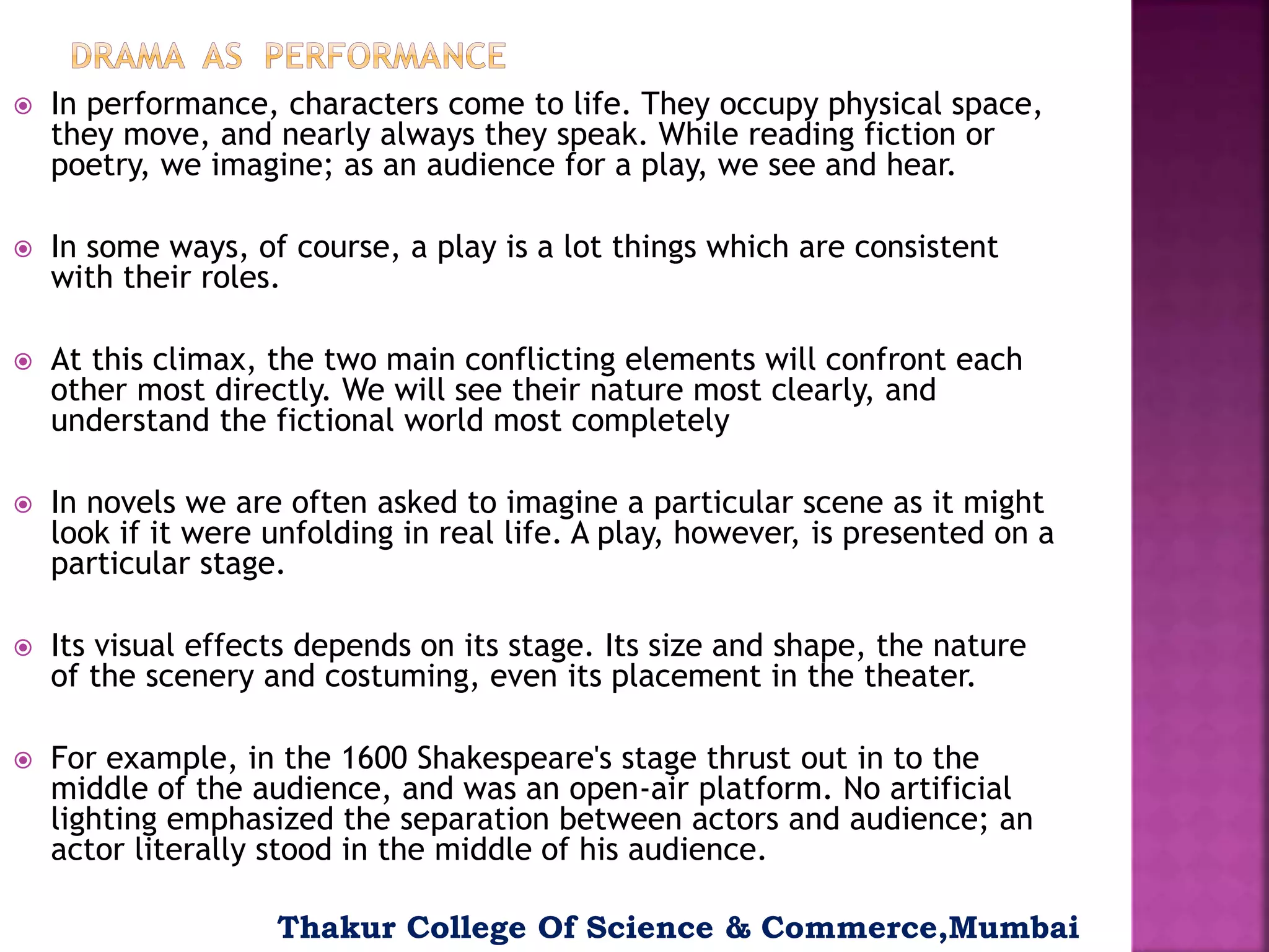Nature of drama | PPTX