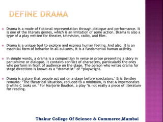 Nature of drama | PPTX