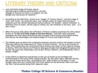 Nature of drama | PPTX