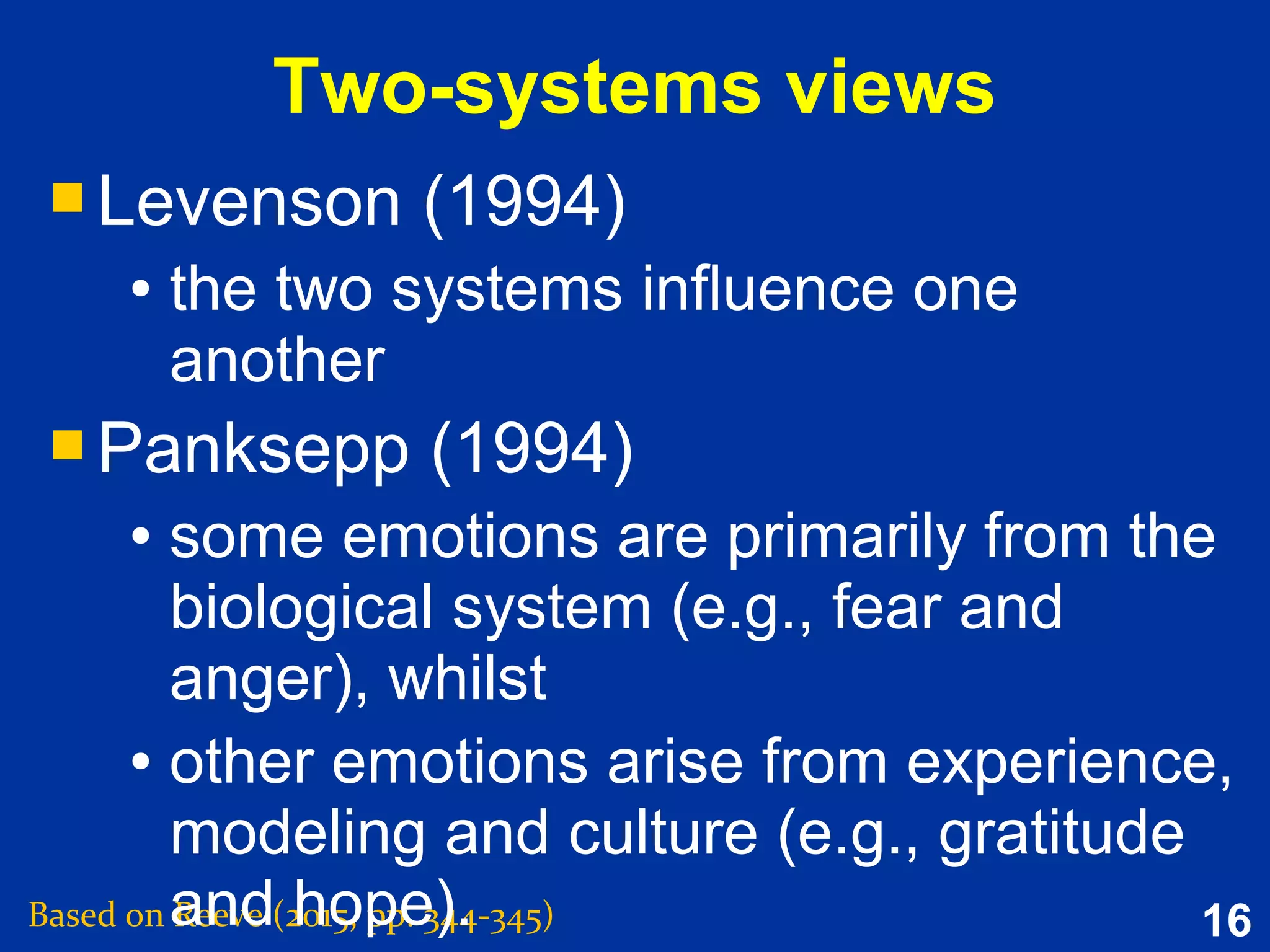 Nature of emotion | ODP