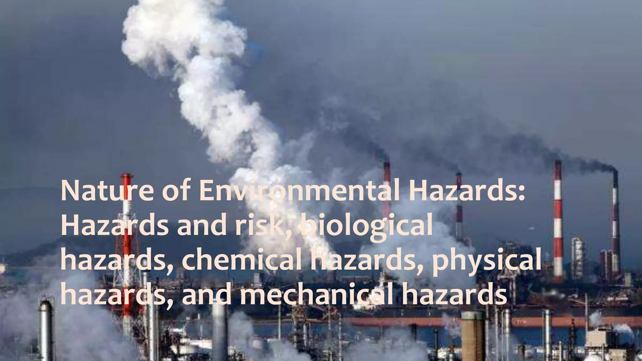 Nature of Environmental Hazards and Risks and there types. | PPTX ...