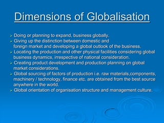 Nature of globalisation | PPT