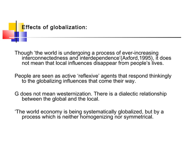 Nature of globalization | PPT
