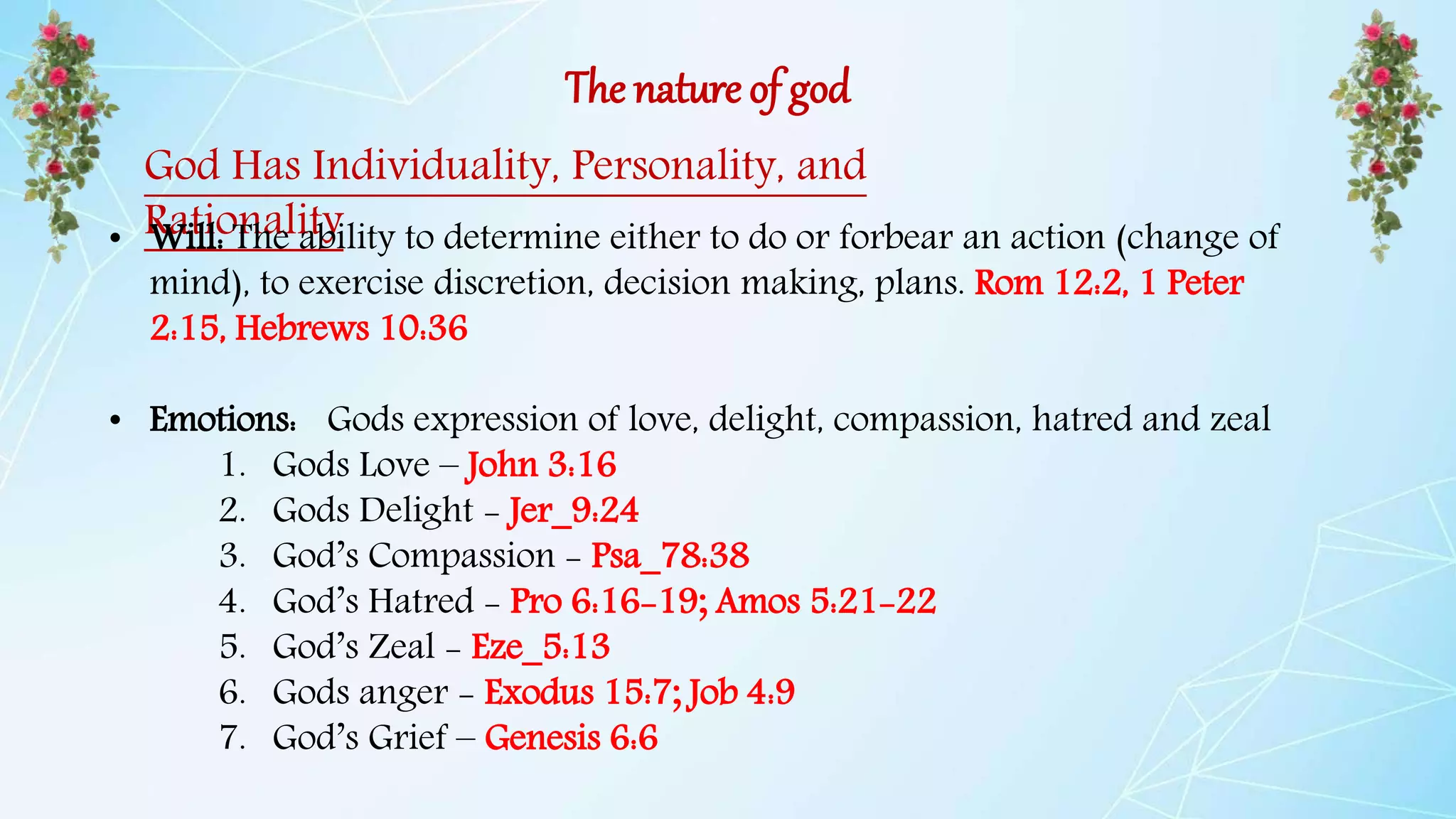 The Nature of God | PPTX