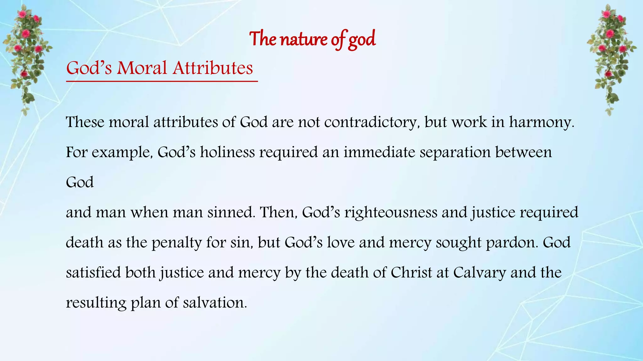 The Nature of God | PPTX