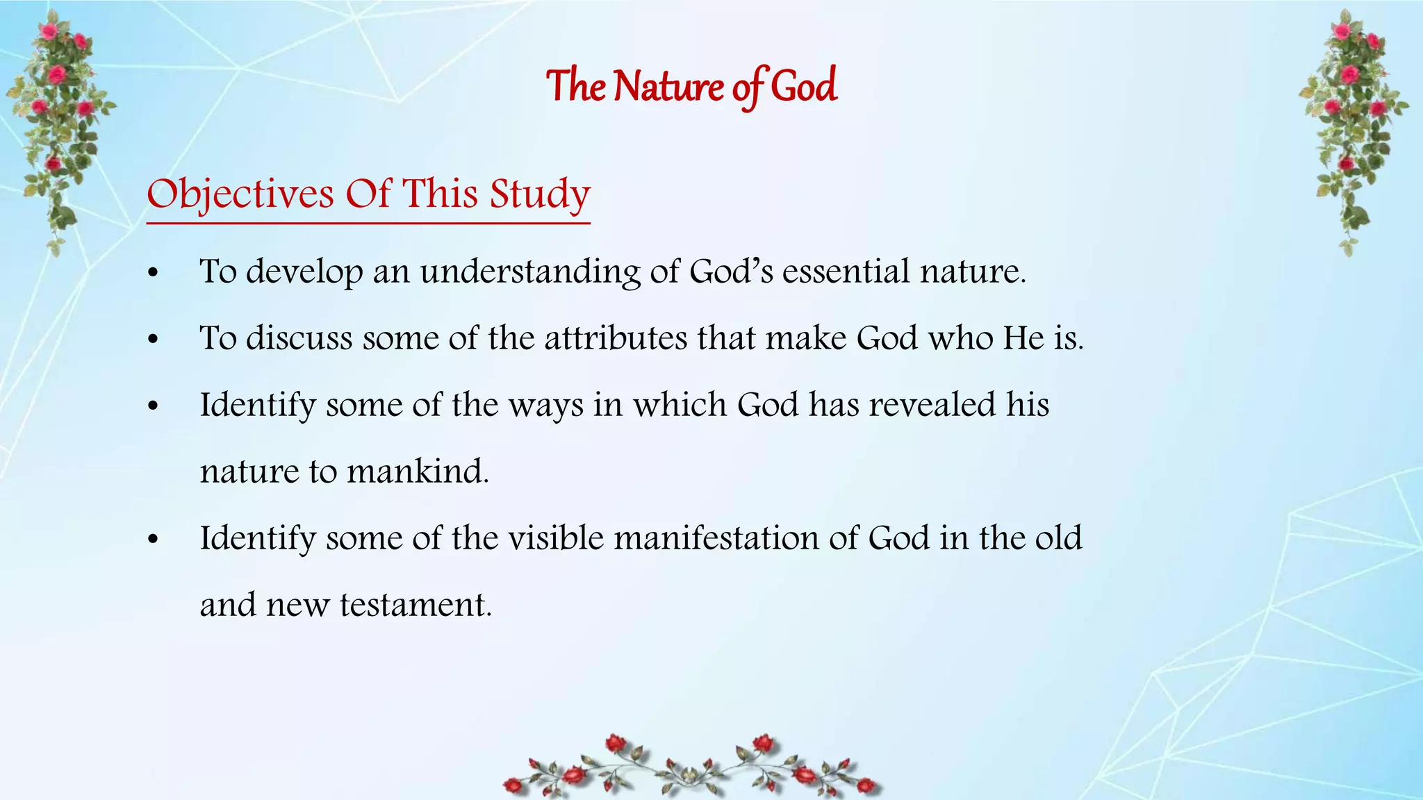 The Nature of God | PPTX