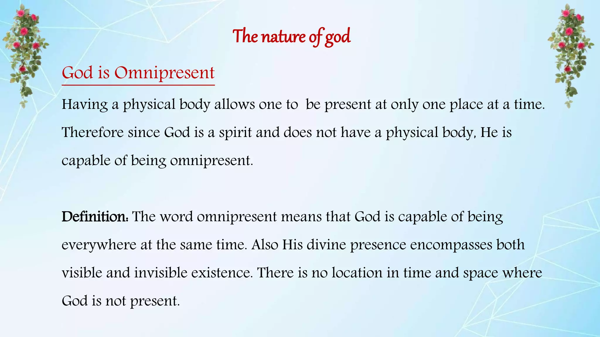 The Nature of God | PPTX