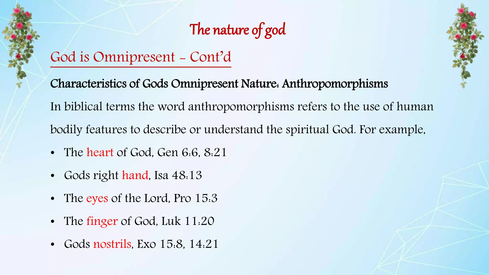 The Nature of God | PPTX