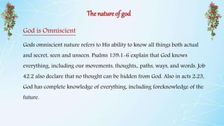 The Nature of God | PPTX