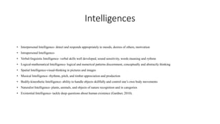 Nature of intelligence | PPTX