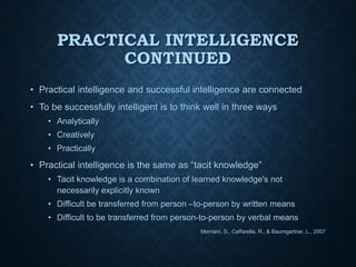 Nature of intelligence Presentation | PPT