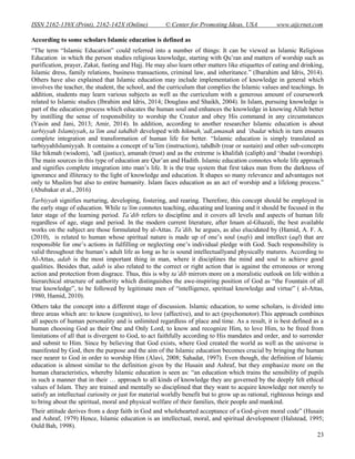 Nature of islamic studies as a subject | PDF