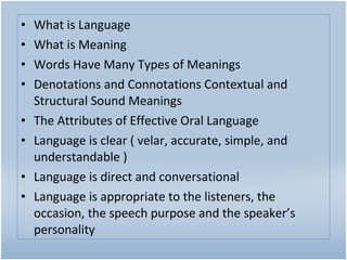 Nature of language | PPT