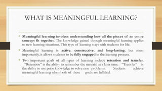 Nature of learning | PPTX