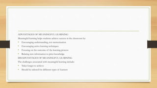 Nature of learning | PPTX