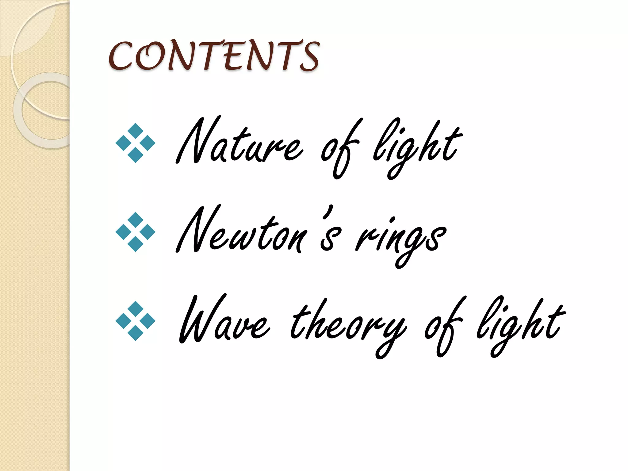 Nature of light | PPTX