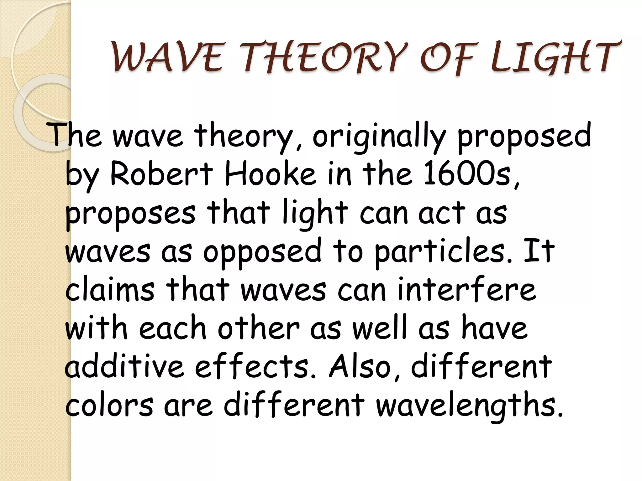 Nature of light | PPTX