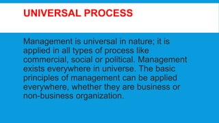 Nature of management | PDF